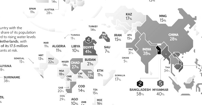 Quale è il rischio di inondazione nel mondo? Quante sono le persone in ...