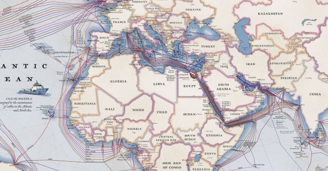 Quanto è estesa la rete di cavi sottomarini che contribuiscono a ...